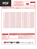 PRC Sample Answer Sheet For LET (Version 2.0) | PDF