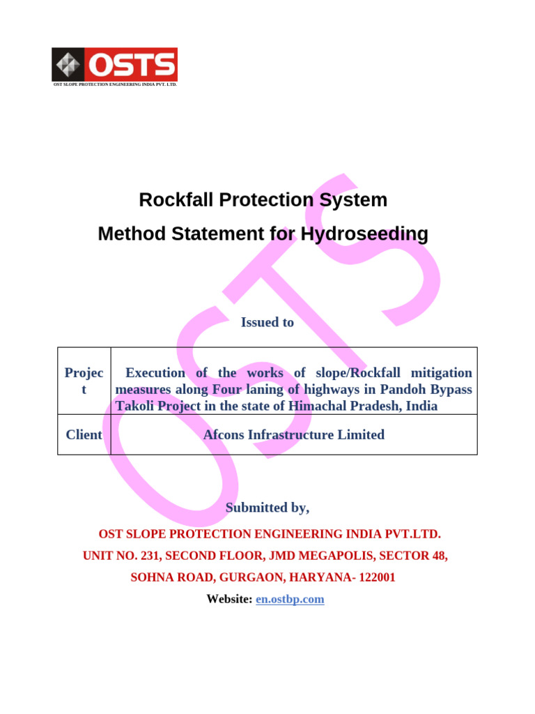 Hydroseeding Method for Slope Mitigation | PDF | Mulch | Soil