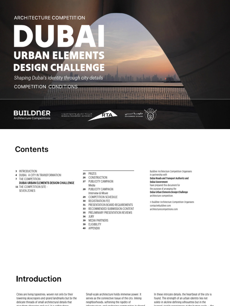 Dubai Urban Elements Design Challenge | PDF | Dubai | Identity (Social ...