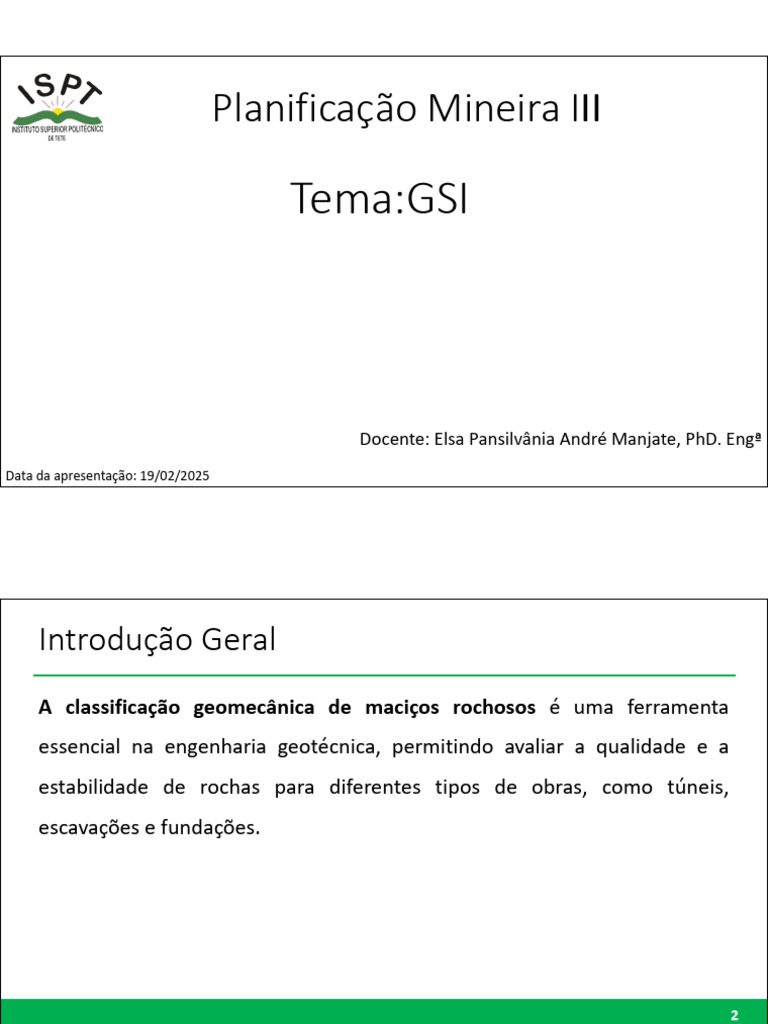 Geological Strength Index | PDF