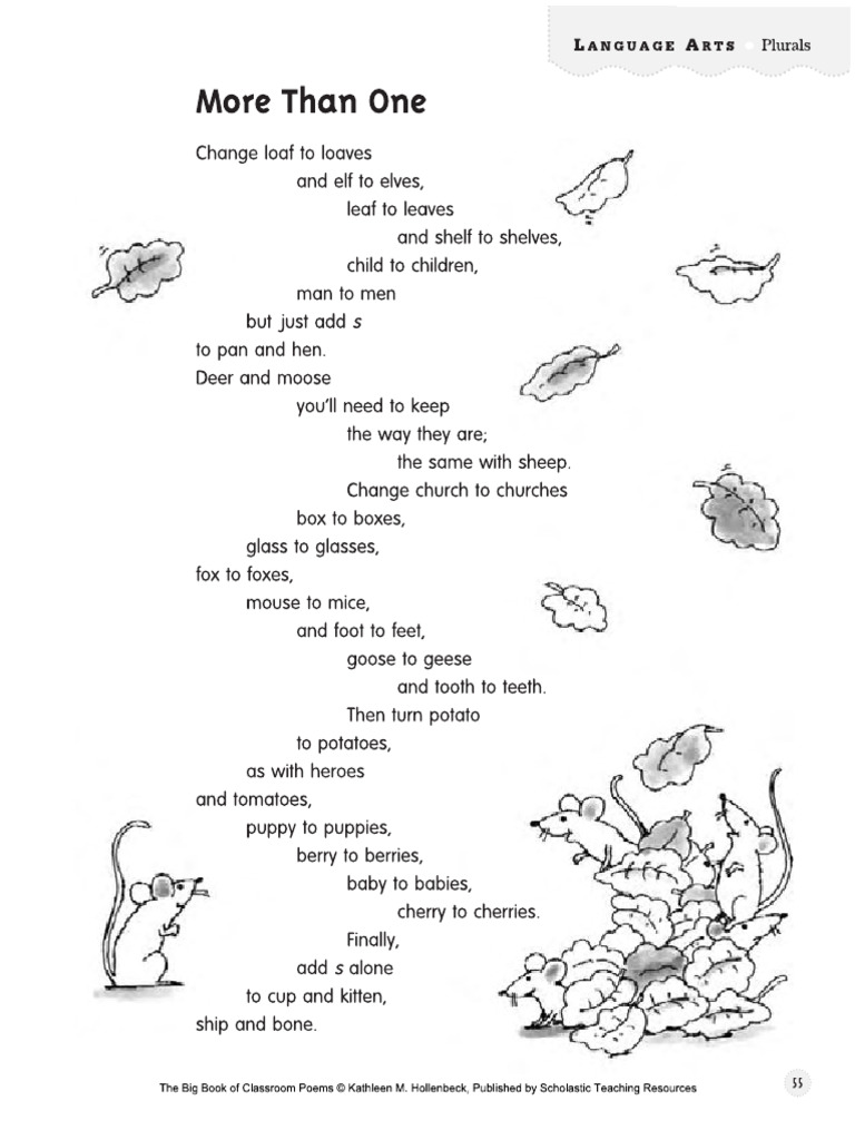 Erin Dougherty - More Than One Poem For Plurals | PDF