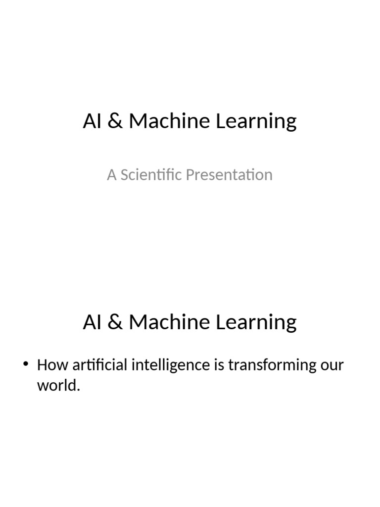 AI Machine Learning | PDF