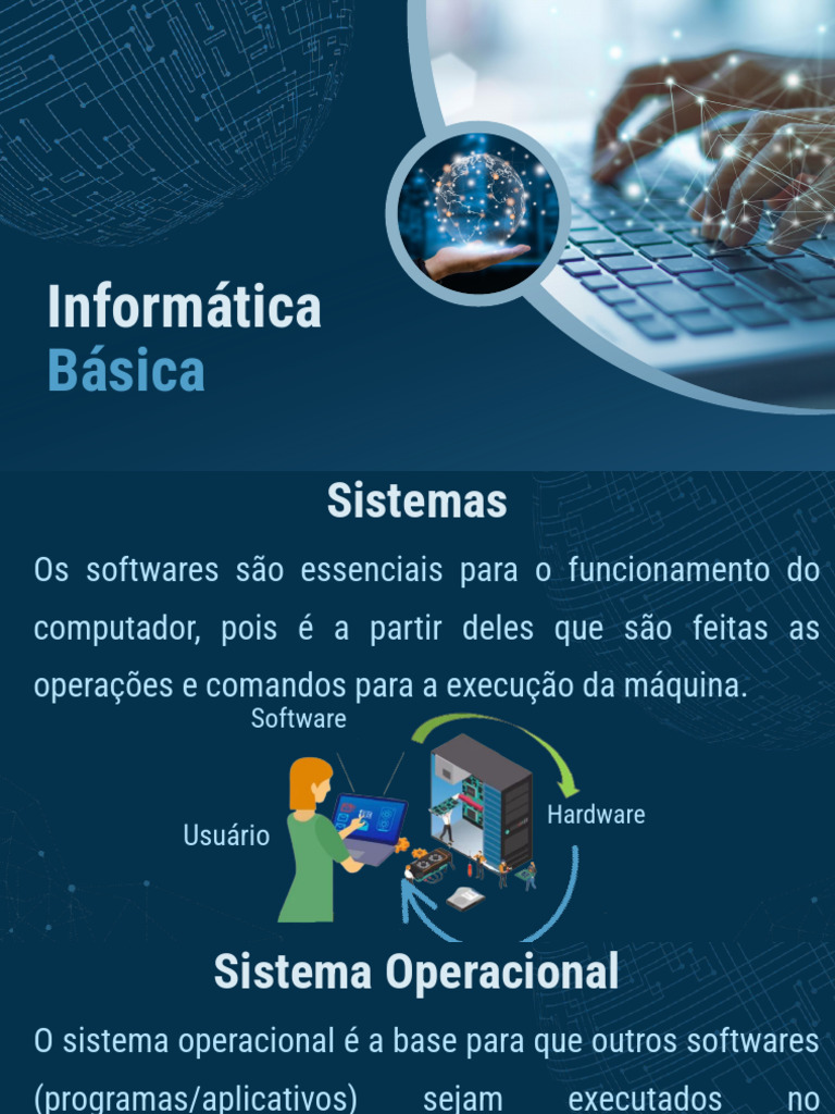 Informática Básica - Aula 2.Pptx | PDF | Sistema operacional | PCs (computadores)