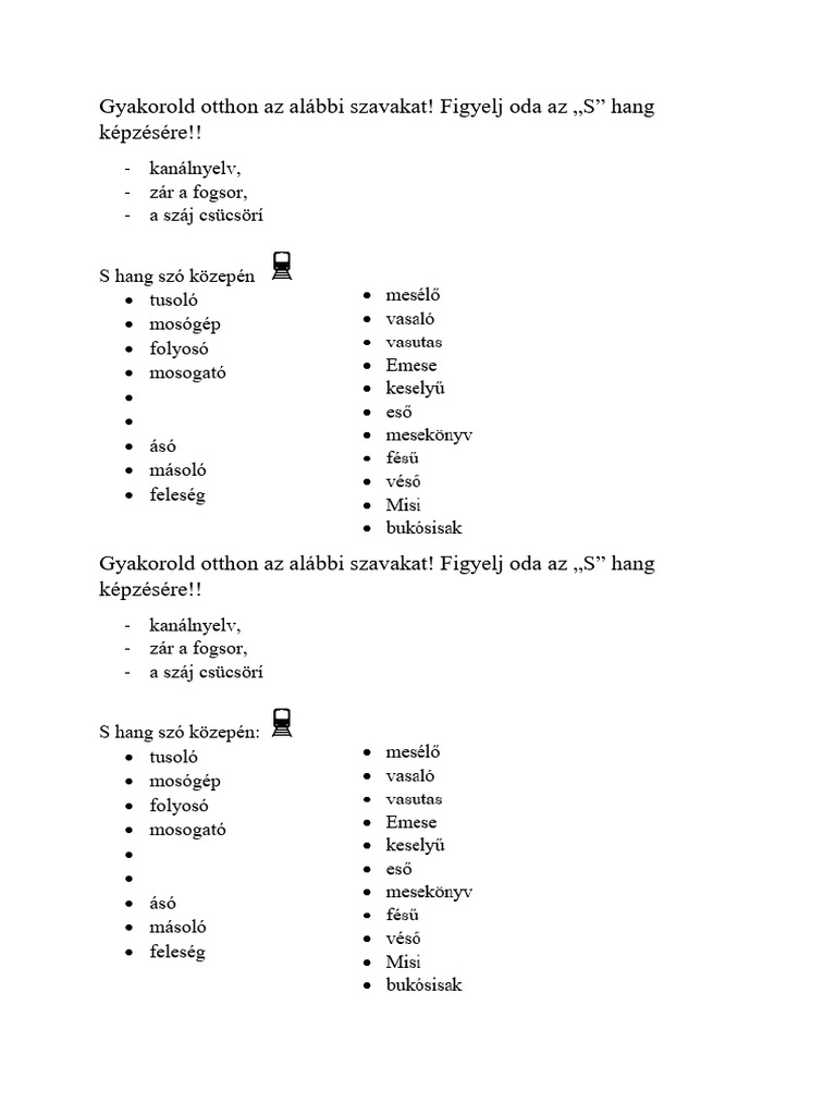 S Szó Közepén | PDF