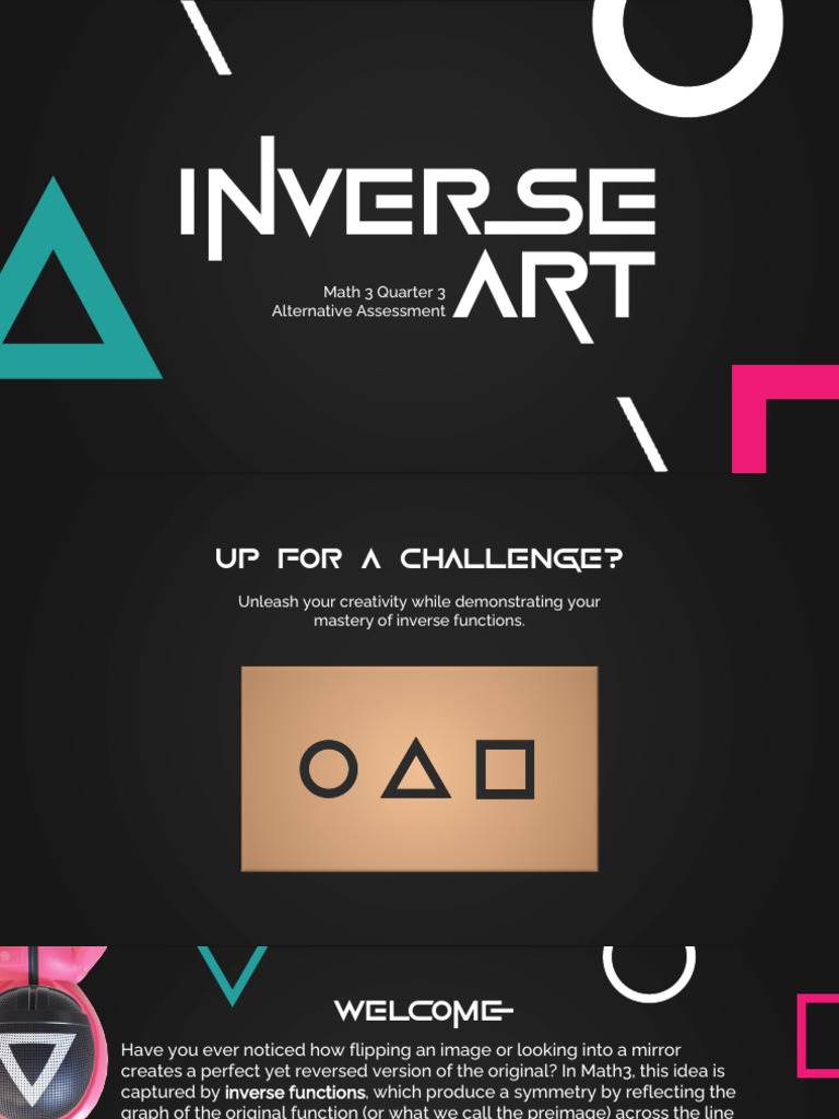 Inverse Functions Art Project Guide | PDF | Function (Mathematics ...