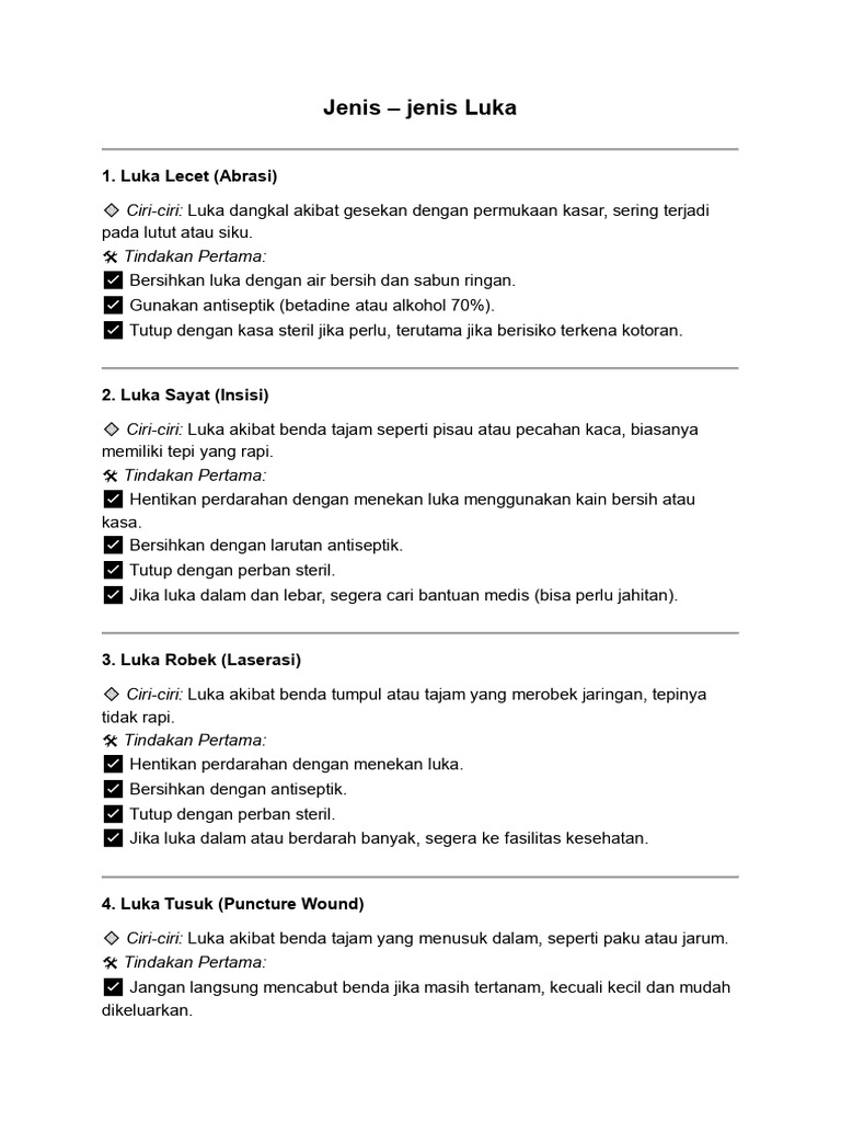 Jenis Luka Dan Derajat Luka Bakar | PDF