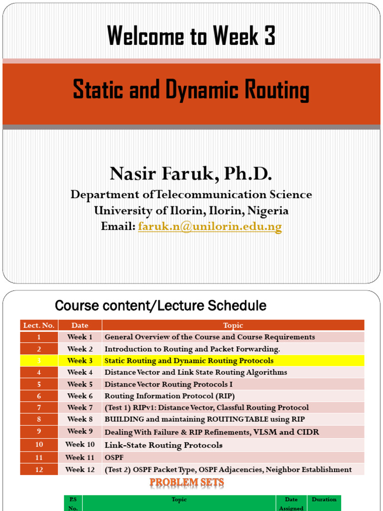 Tcs 222 Week 3 Routing And Packet Forwarding Pdf Routing Router Computing