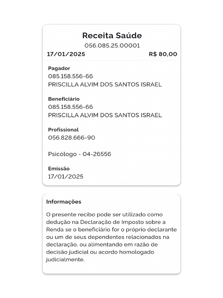 Recibo-IRPF-056 085 25 00001 | PDF