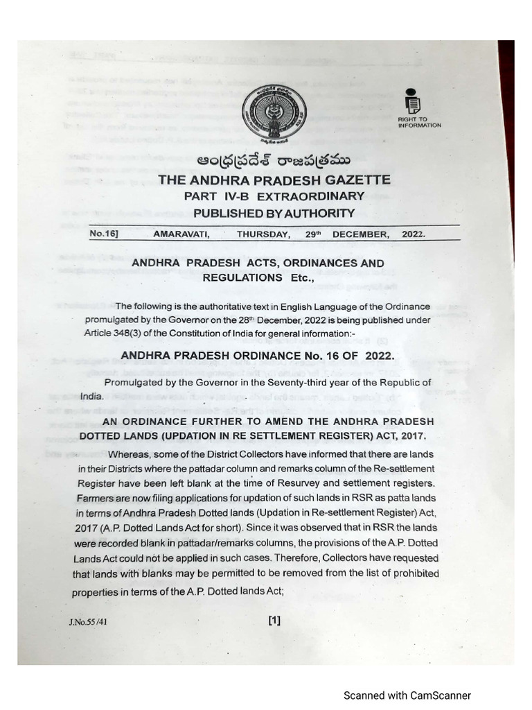 Anadheenam Blank Ordinance | PDF