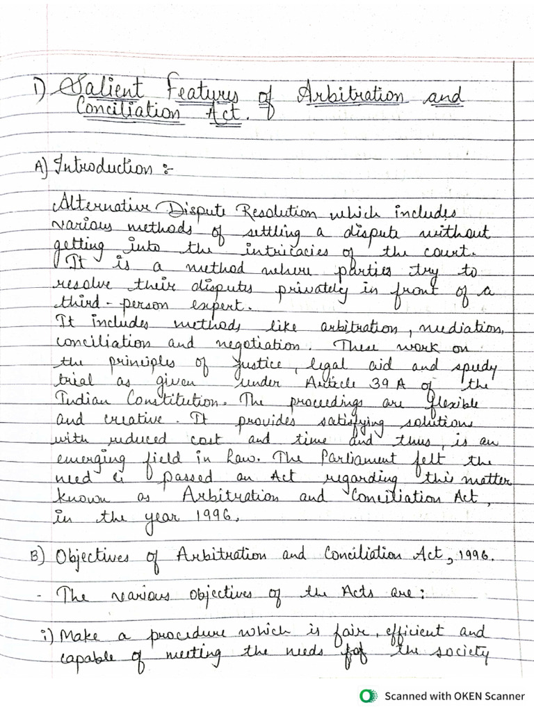 Salient features of ACA | PDF