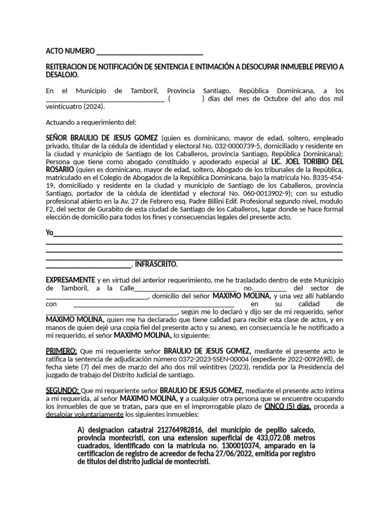 Notificacion de Informe de Plazo Maximo Molina | PDF | Gobierno