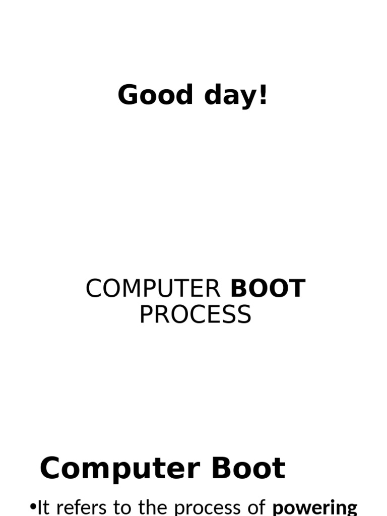 8-Computer Boot Process | PDF