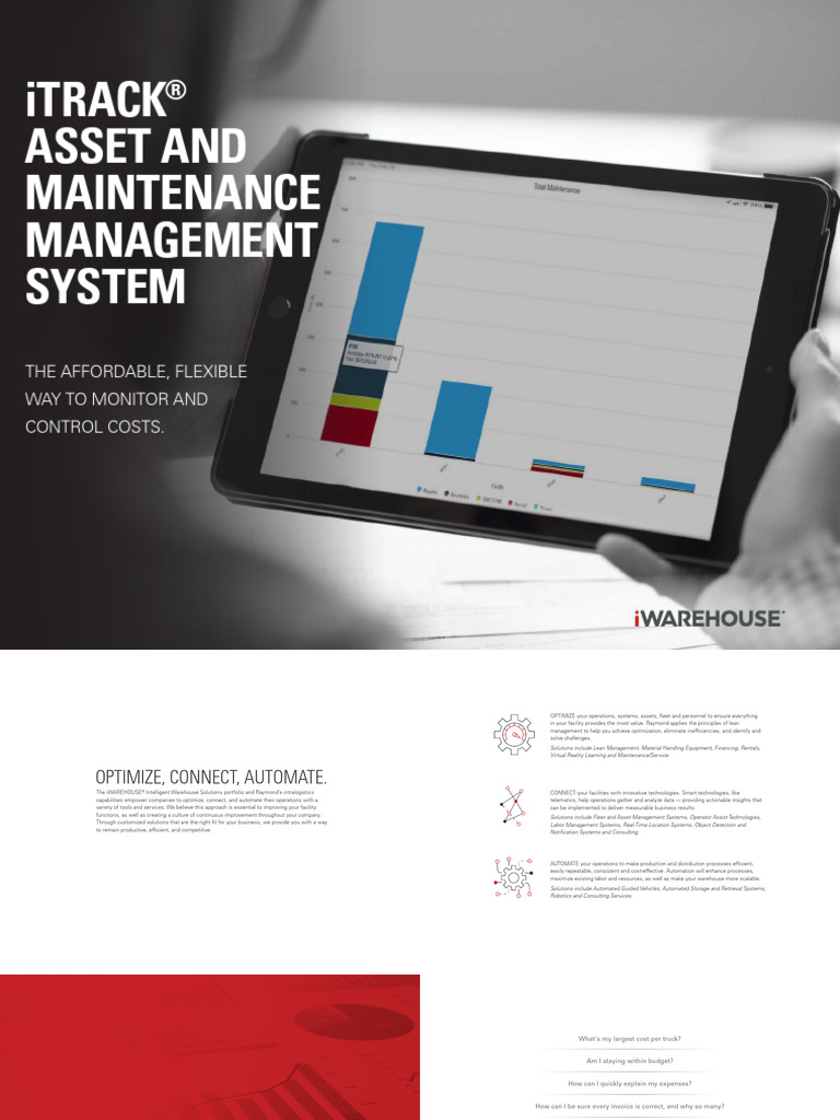 ITRACK Fleet Asset Maintenance Management 032016 | PDF | Automation | Warehouse