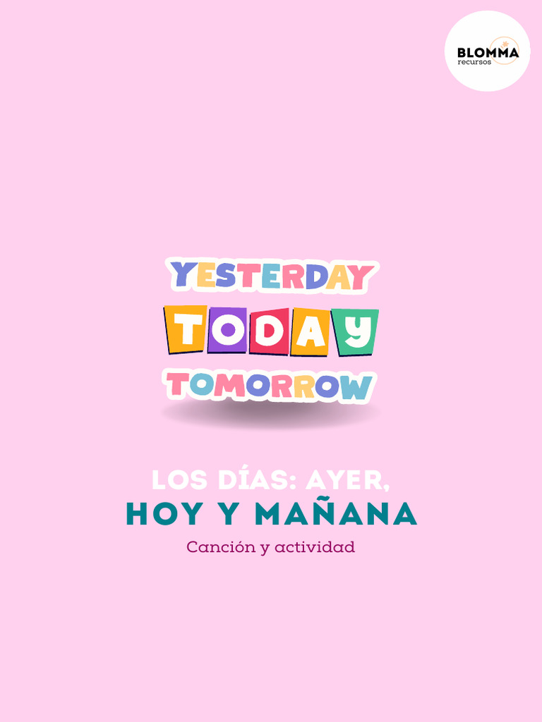 Actividad: Ayer, Hoy y Mañana | PDF