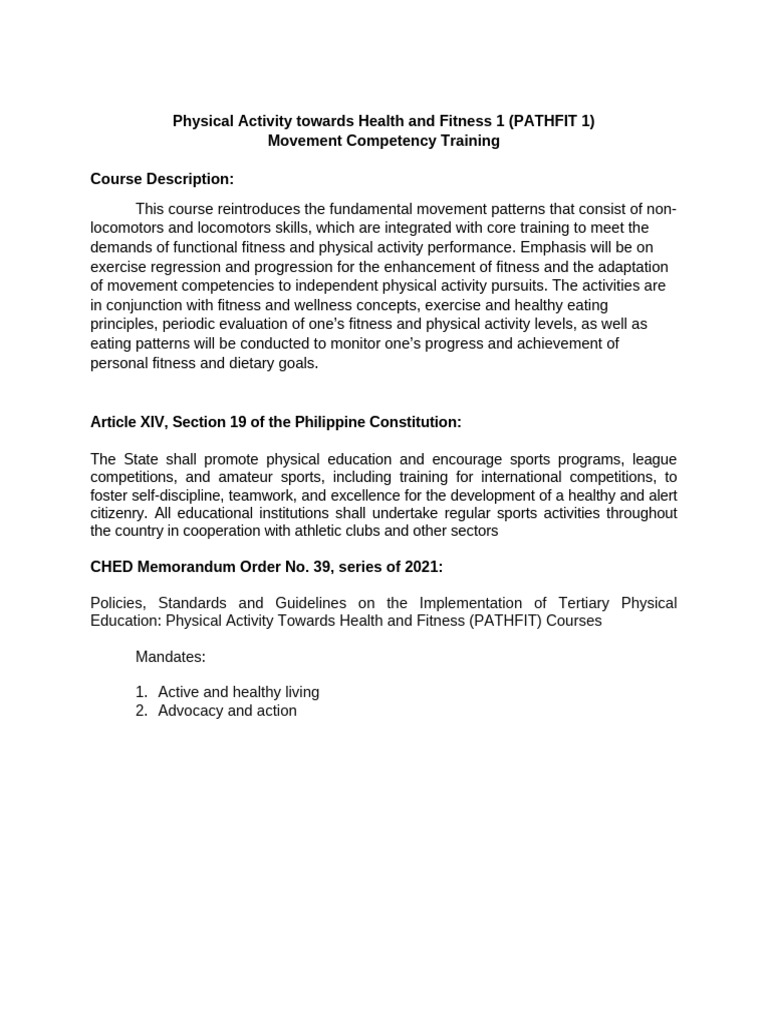 Physical Activity Towards Health and Fitness 1 | PDF | Physical Fitness | Physical Education