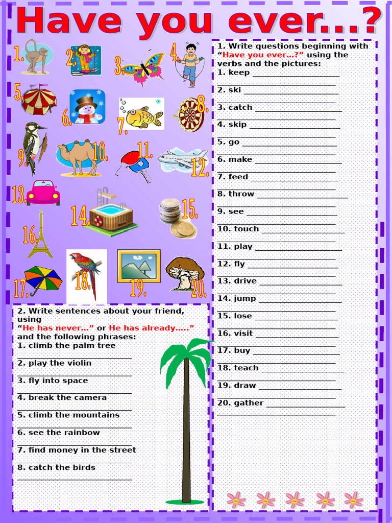 Have You Ever? Question Prompts | PDF | Languages | Foreign Language ...