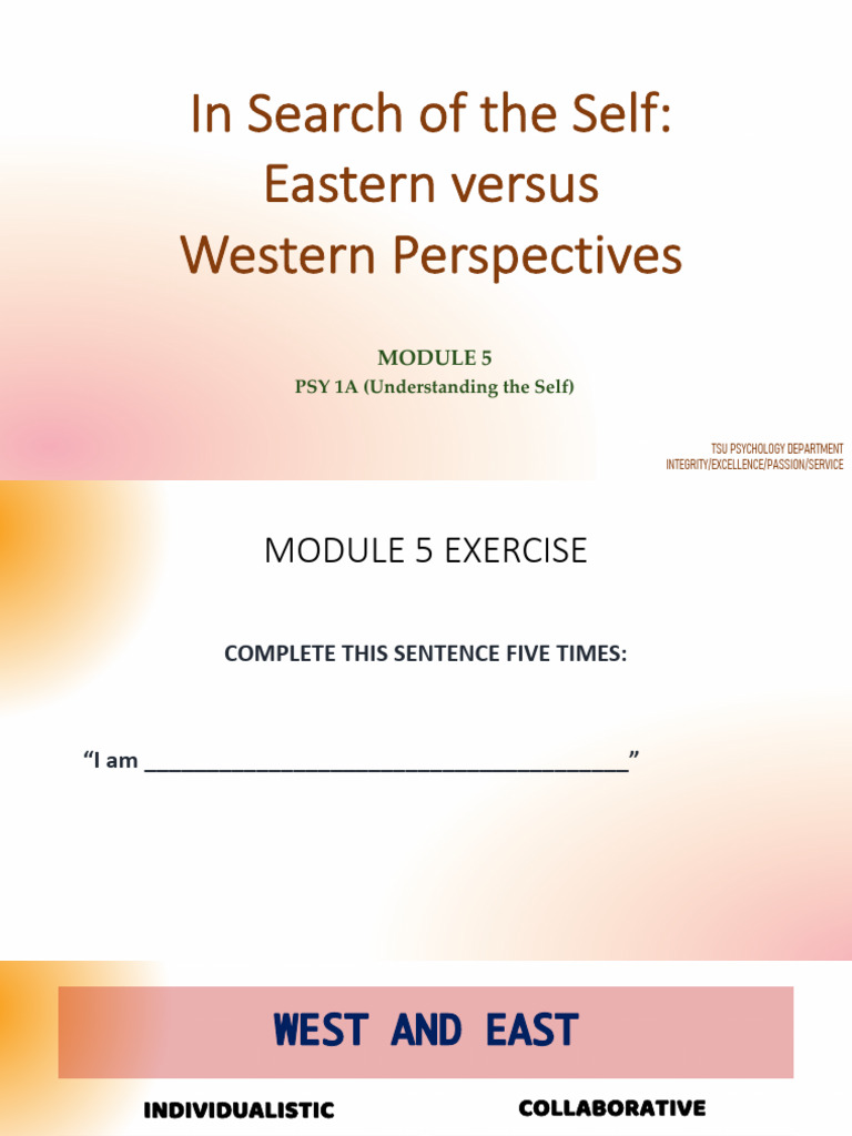 Psy 1a - Module 5 - West - and - East - Lines-Revised | PDF | Teachers | Knowledge