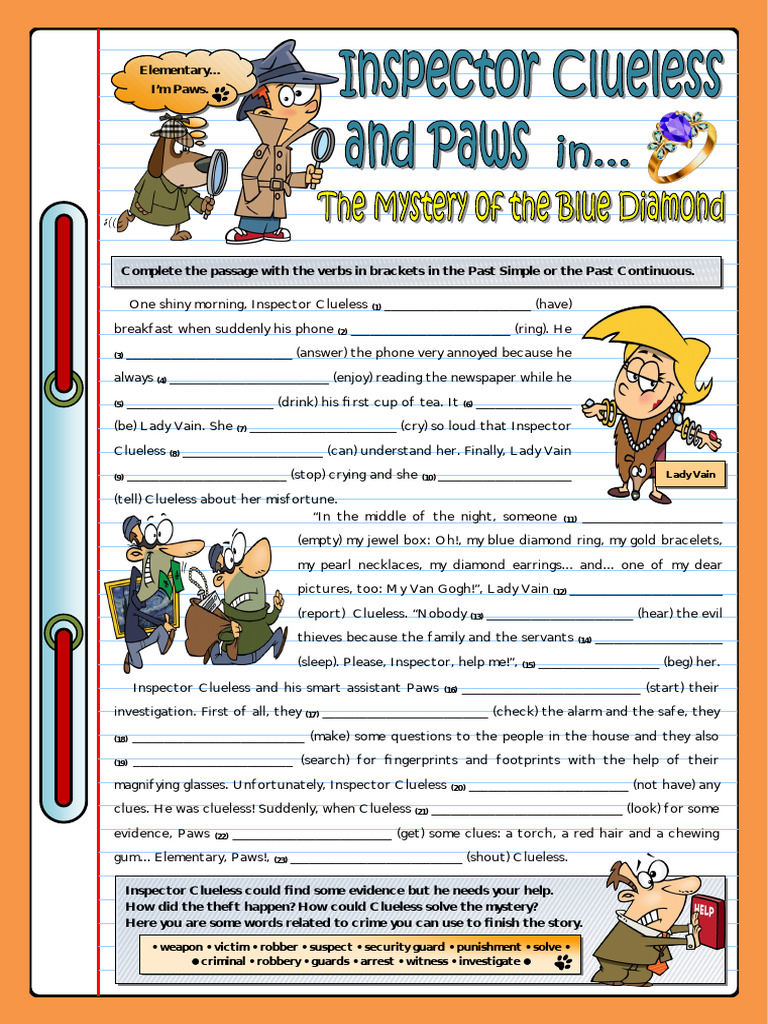 Past Simple Past Continuous TEXT | PDF | Robbery | Crimes