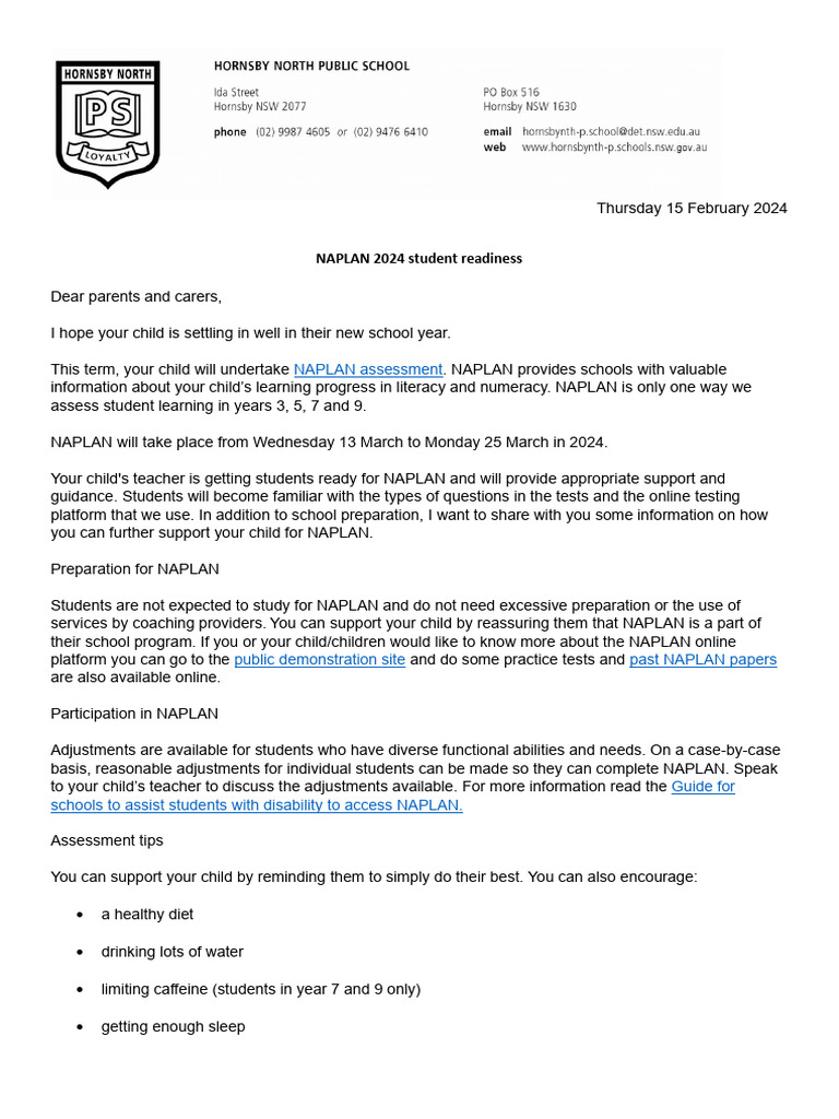 Naplan 2024 | PDF