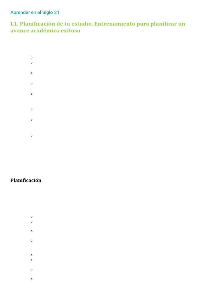 Aprender en El Siglo 21 - MD1 | PDF | Aprendizaje | Planificación