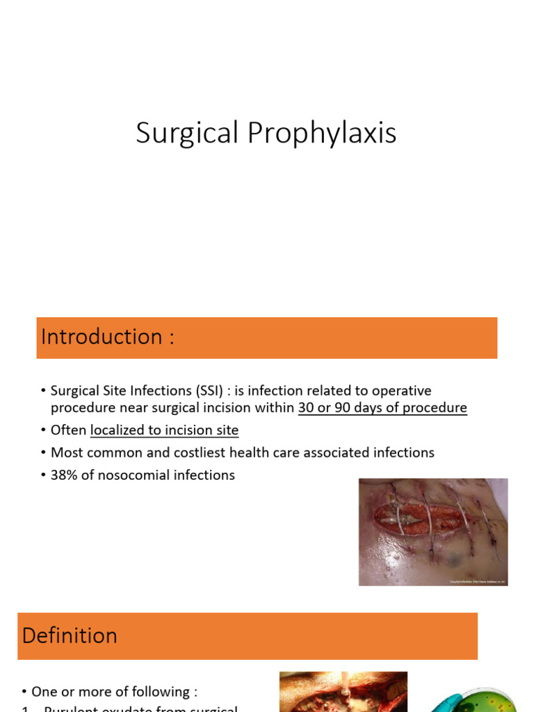 Surgical Prophylaxis | PDF | Infection | Hospital Acquired Infection
