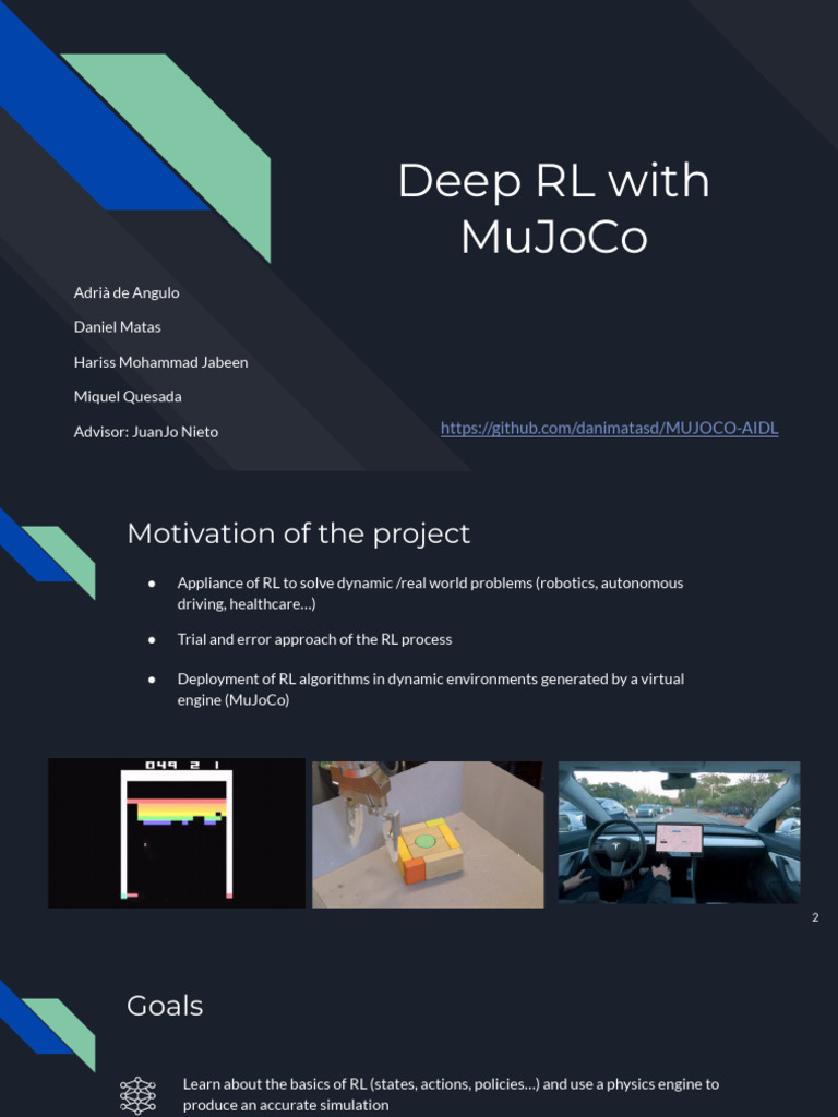 Deep RL With MuJoCo | PDF | Simulation | Applied Mathematics