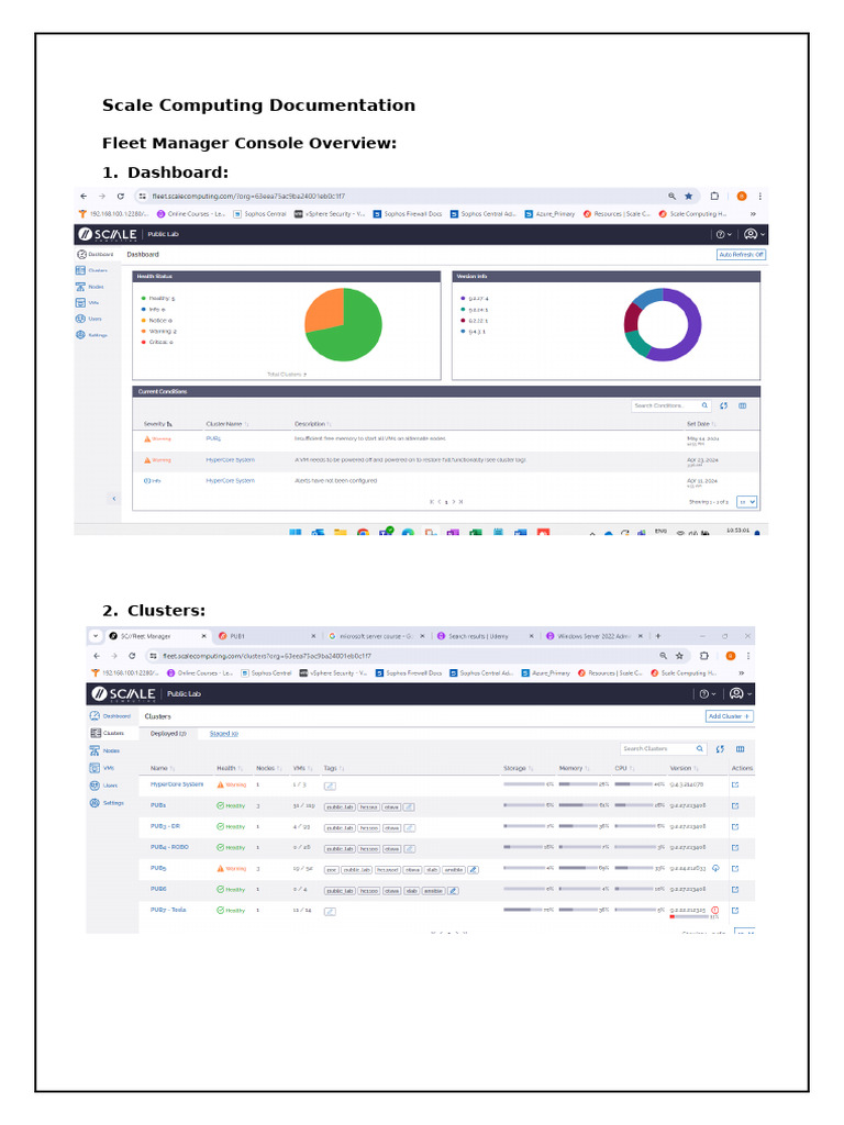 ScaleComputing Documentation 6 | PDF | Virtual Machine | Computer Cluster