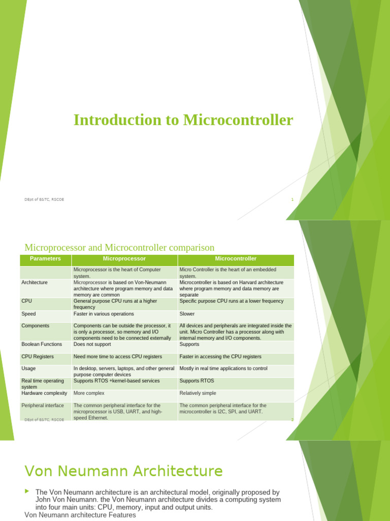 Microcontroller 1 1707718209291 | PDF | Central Processing Unit | Microcontroller