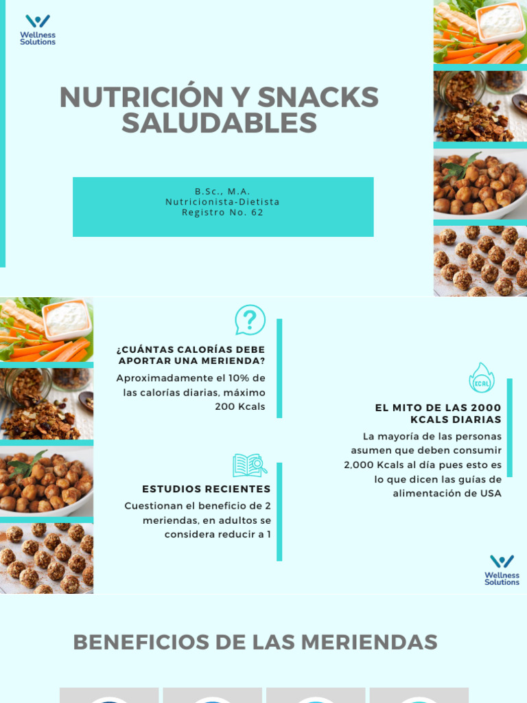 Nutrición y snacks saludables | PDF