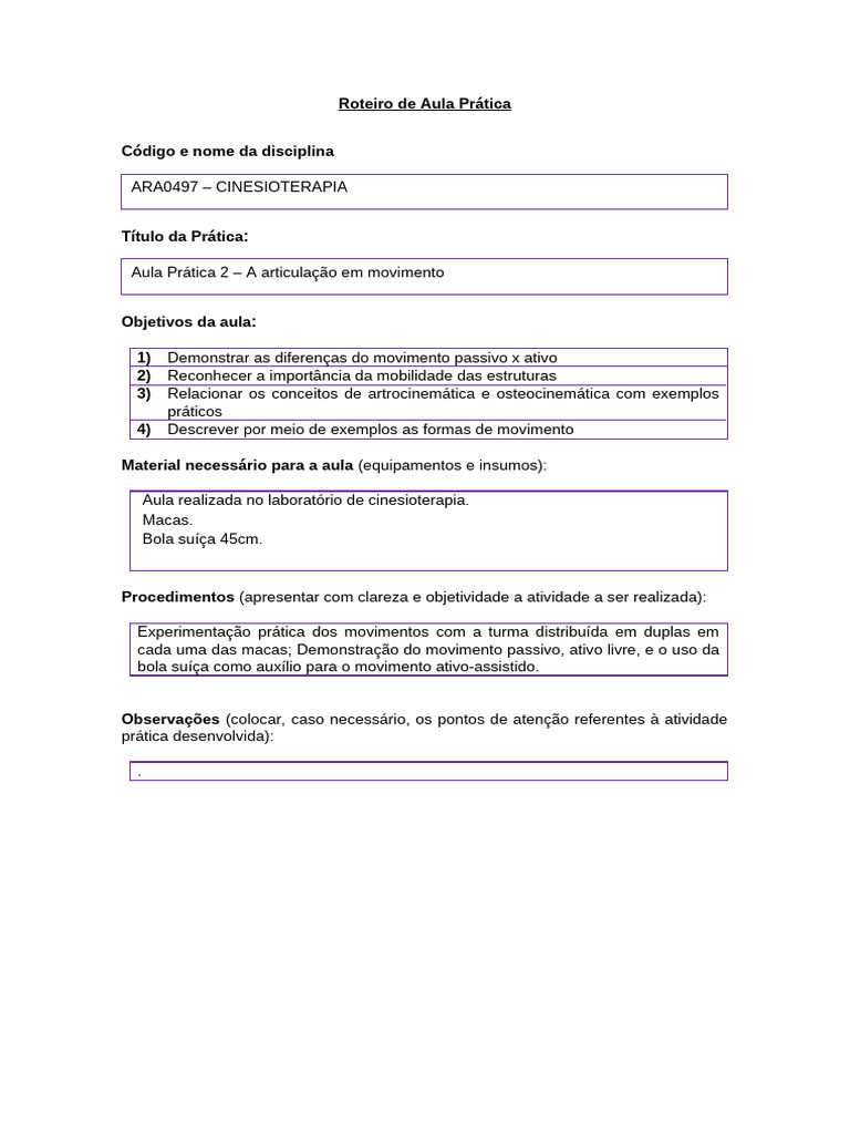 Roteiro de Aula Pratica 2 | PDF