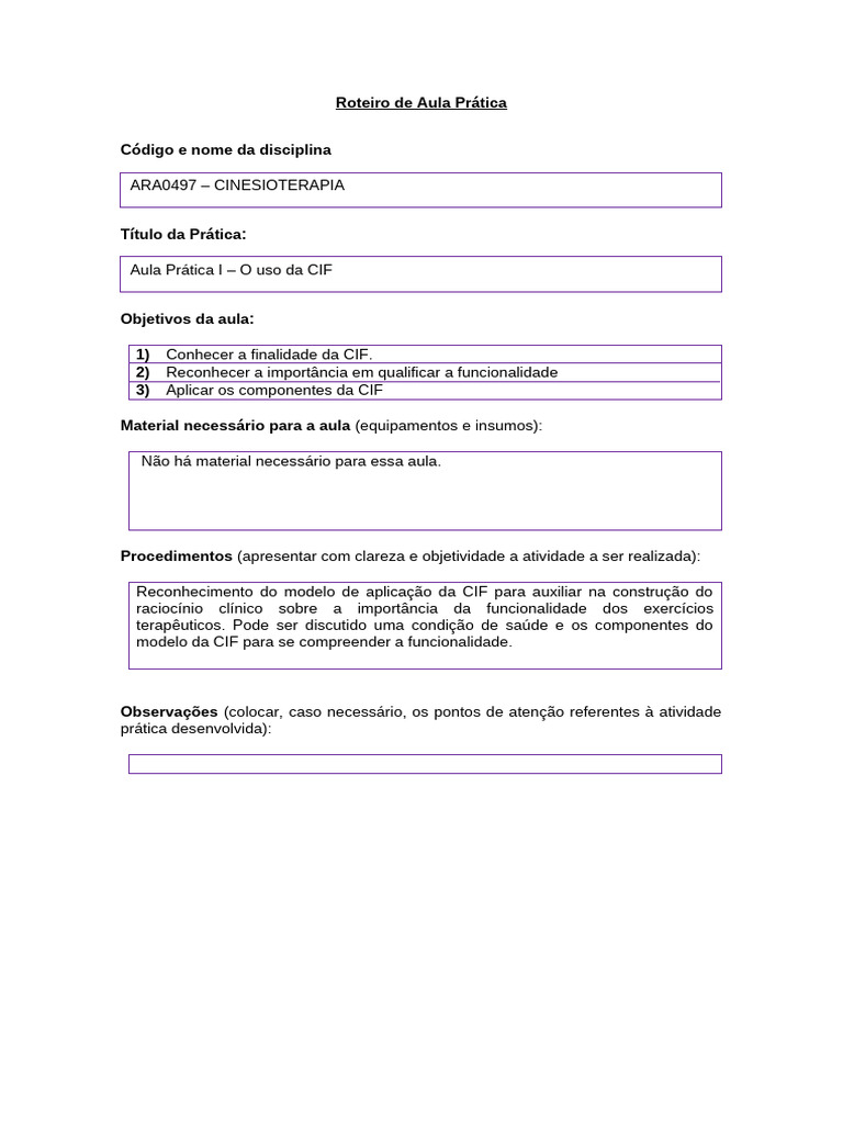 Roteiro de Aula Pratica 1 | PDF