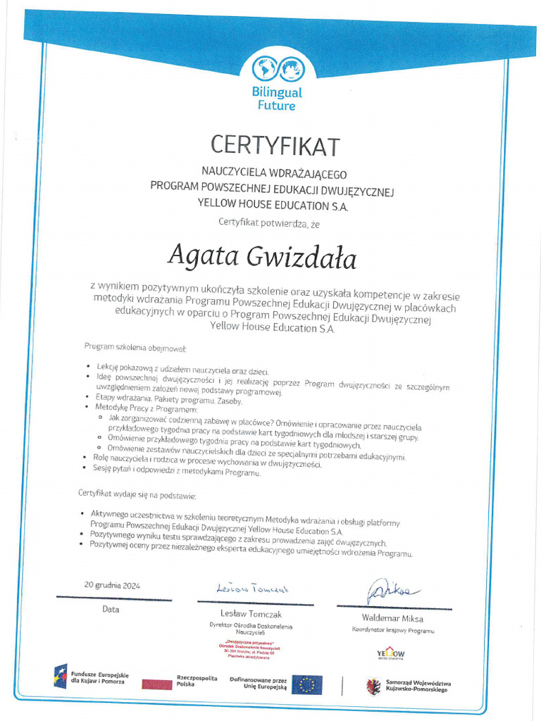 WZ C3 B3r 20certyfikatu | PDF