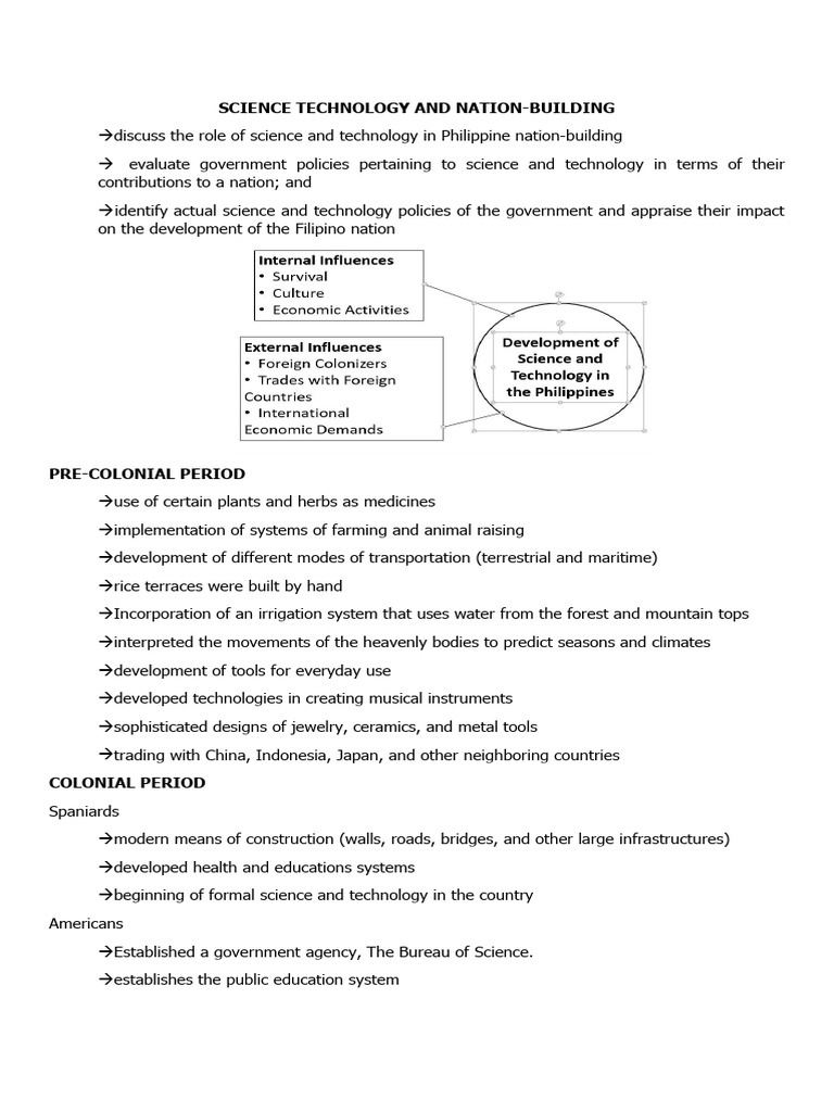 Science Technology and Nation | PDF | Science | Philippines