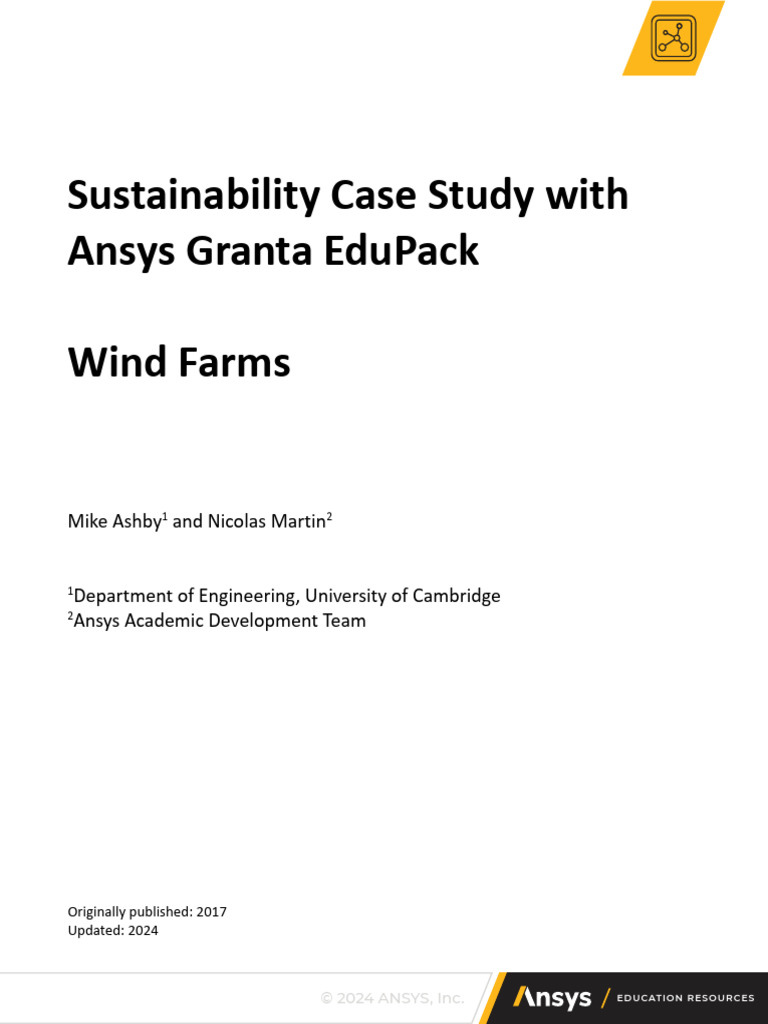 Wind Farms: Sustainability Case Study | PDF | Wind Power | Wind Turbine