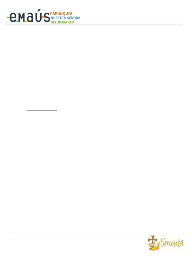 Carta Emaus Ministerio de Lider de Mesa Carlos Vega | PDF