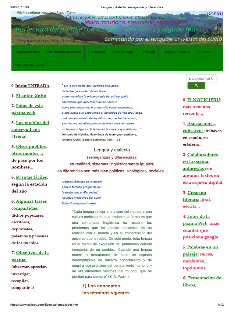 Lengua y dialecto: diferencias clave | PDF | Dialecto | Comunicación