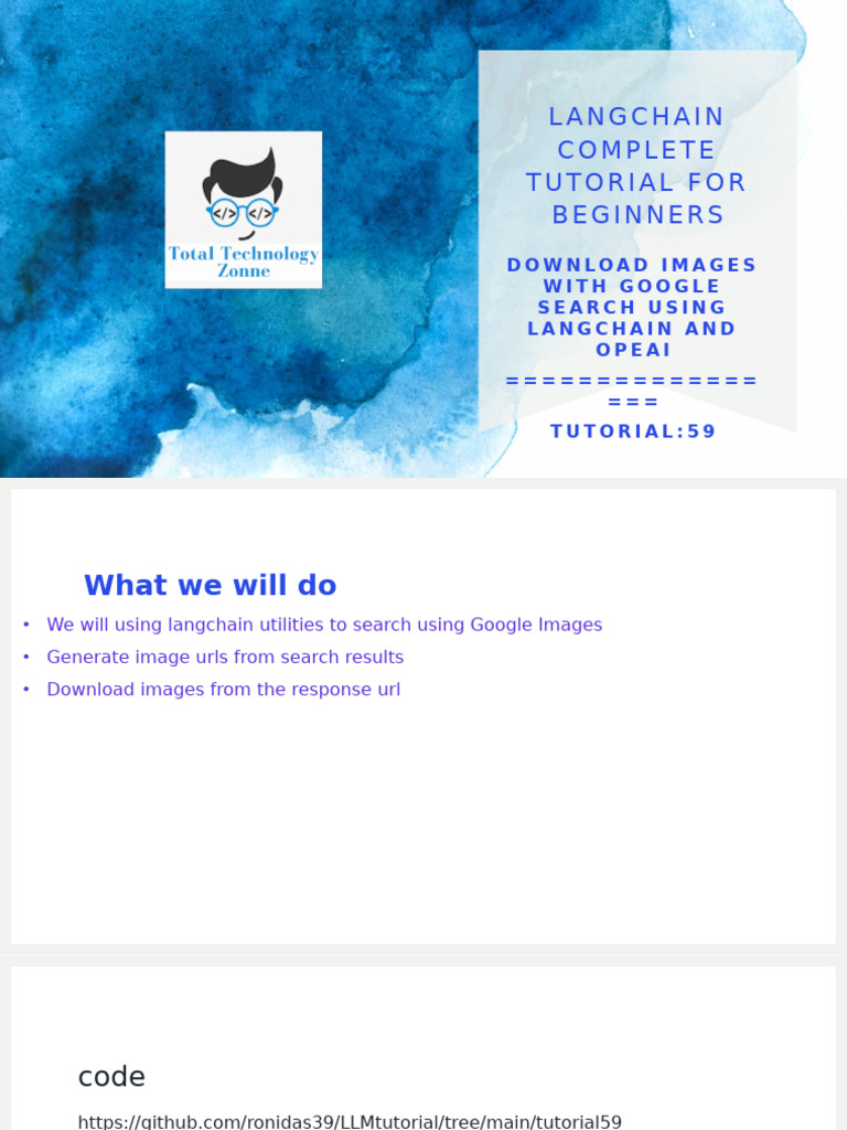 LangChain Beginner's Guide: Google Images | PDF