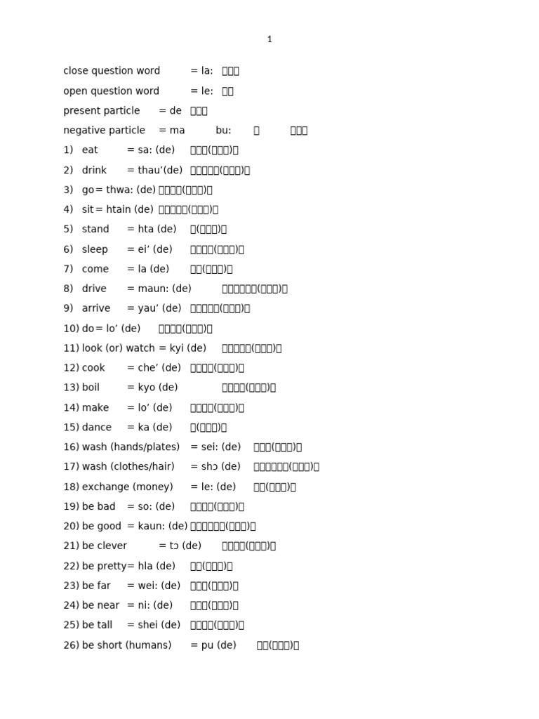One Syllable | PDF