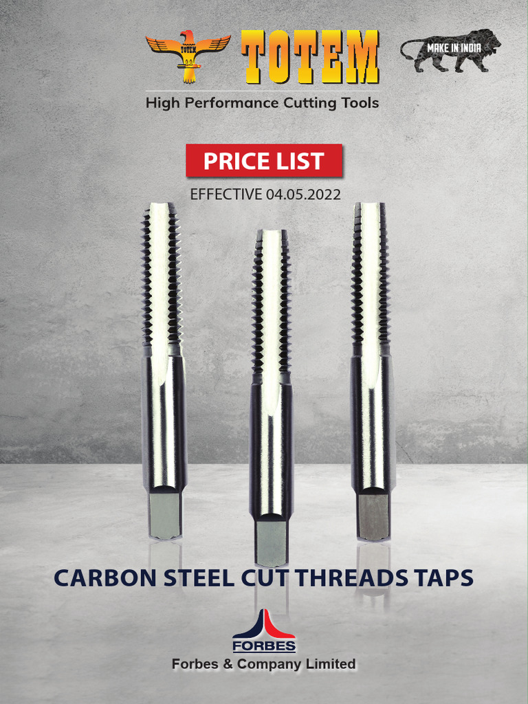 Totem Carbon Steel_04 05 2022 | PDF | Cutting Tools | Machining