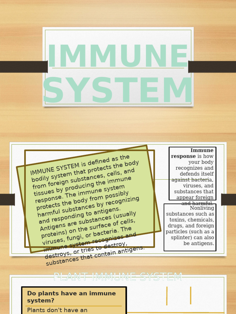 Understanding Immune Systems: Plants & Animals | PDF | Immune System ...