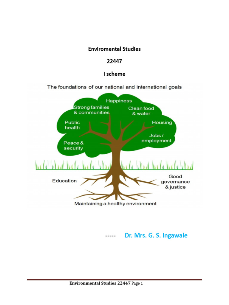 Environmental studies notes by GSI.docx | PDF | Reuse | Ecosystem