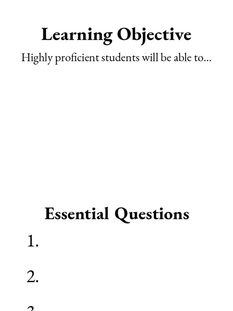 Standards For Posting Outline | PDF