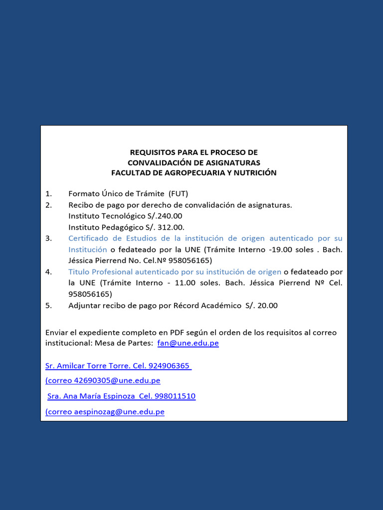 FAN-CONVALIDACION | PDF