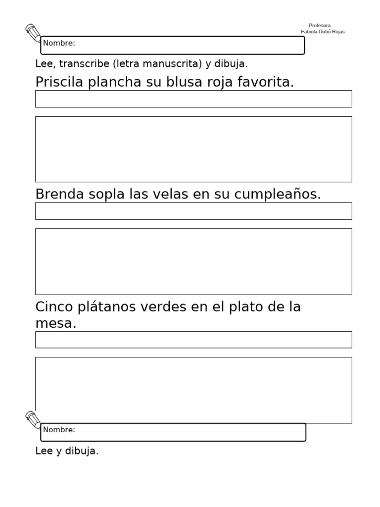 Lee, copia y dibuja_pr-pl | PDF