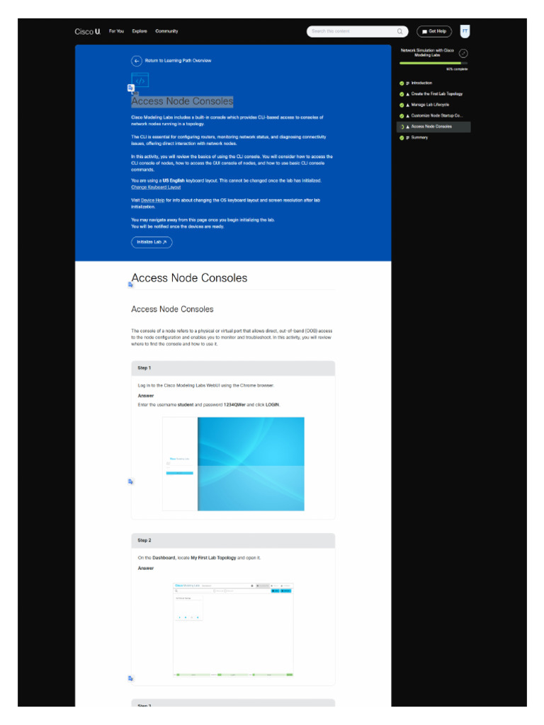 5 - Lab - .Access Node Consoles | PDF