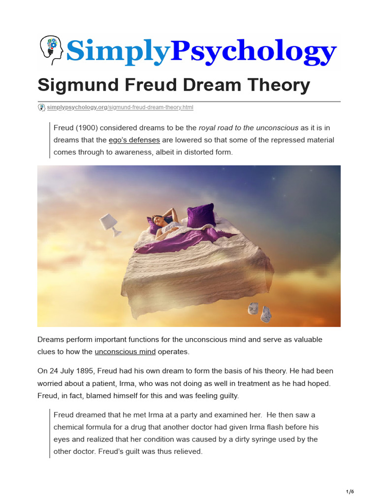 Text 2.2.5 - Freud's Dream Theory - Simply Psychology | PDF ...