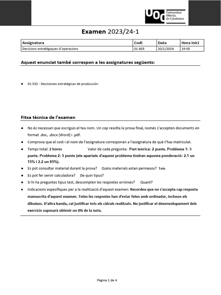 Exemple 4 Examen Final Resol Examen 1 | PDF