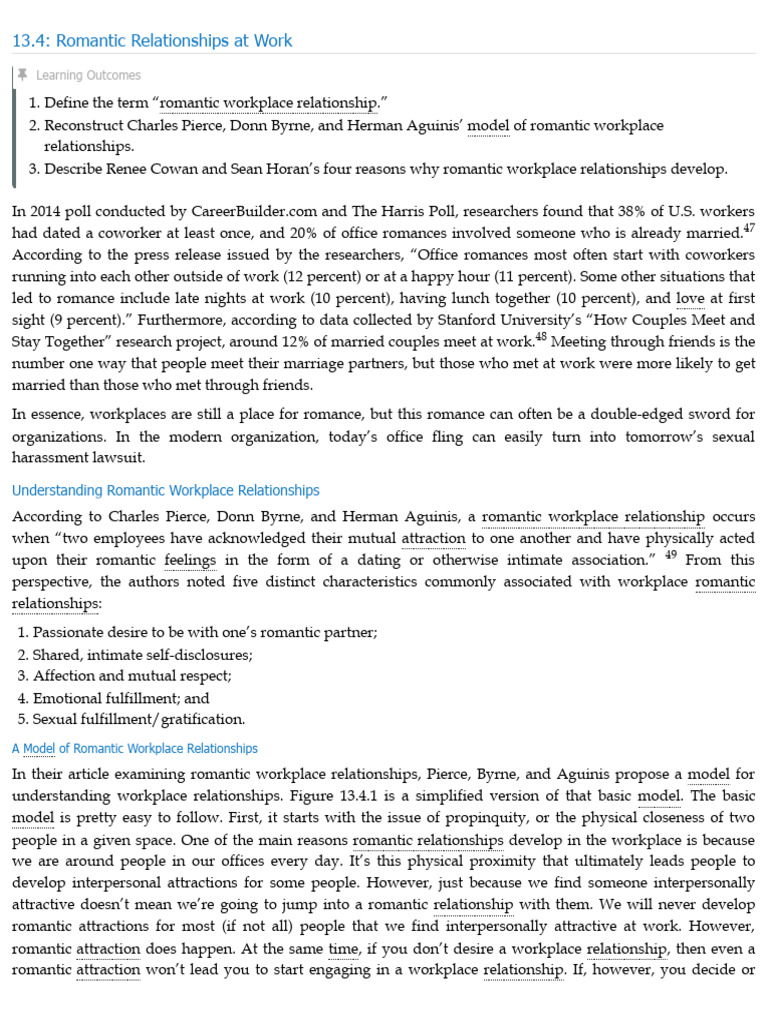 13.4 - Romantic Relationships at Work - Social Sci LibreTexts | PDF ...