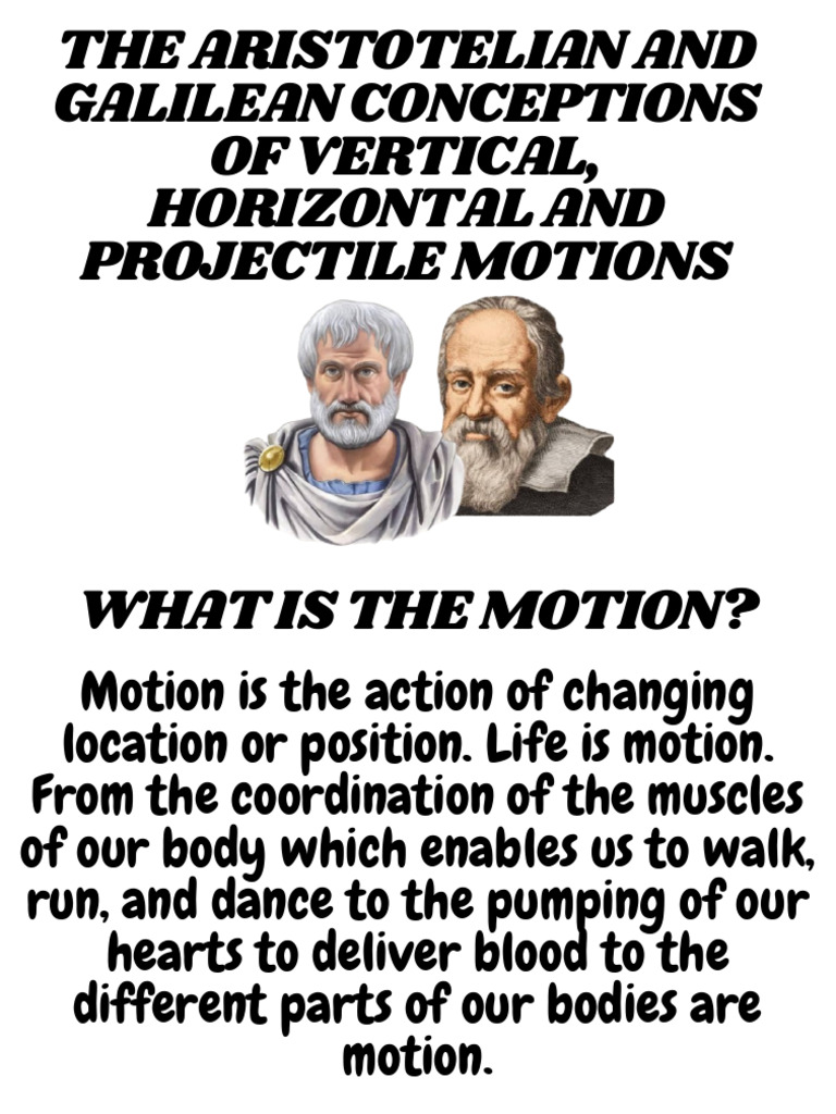 The Aristotelian and Galilean Conceptions of Vertical, Horizontal and ...