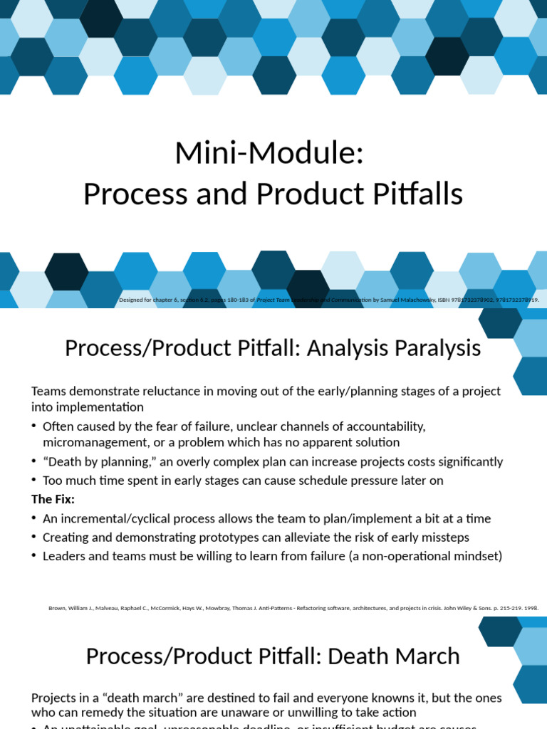 Mini Module 28 - Process and Product Pitfalls | PDF | Agile Software Development